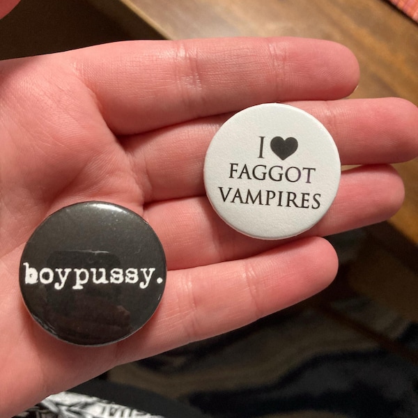 I Heart Vampires 32mm and 58mm Pins - Etsy