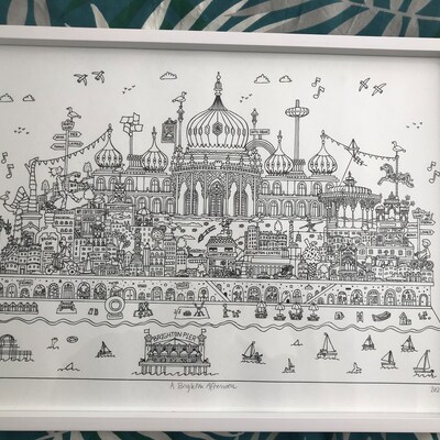 Printable Brighton Colouring Page - Etsy UK