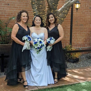 Real Touch Artificial Royal Blue White Ivory Calla Lilies Rose Tiger ...