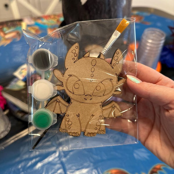 Paint Your Own Gaby / Doll House Character Craft Kit / Birthday Party ...