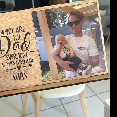 Personalised Father's Day Desk Stand Unique Custom - Etsy