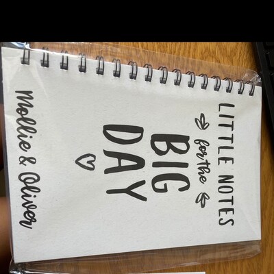 Little Notes for the Big Day, Wedding Notebook, Wedding Journal ...