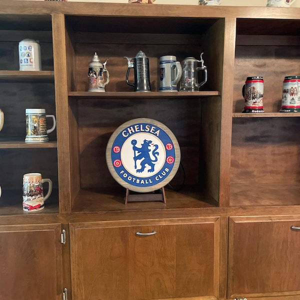 Chelsea Football Club Hand-carved Wooden Sign . Free Fast Shipping. - Etsy