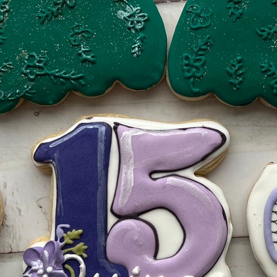 Number 15 Lettered Fifteen Cookie Cutter Cookie Cutters by Nori CN0629 ...