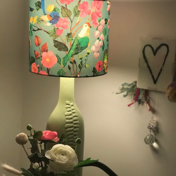 Birds and Flowers Lampshade | Light Shades | Table Lamp Shade | Floor ...