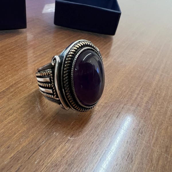 Men Silver Solomon Signet Ring, Prayer Box Secret Ring, King Solomon ...