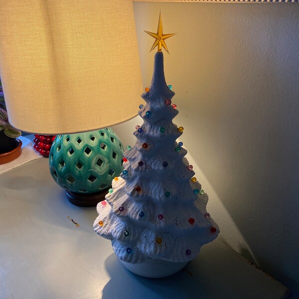 Extra Star - Vintage Style Ceramic Christmas Tree Plastic Replacement ...