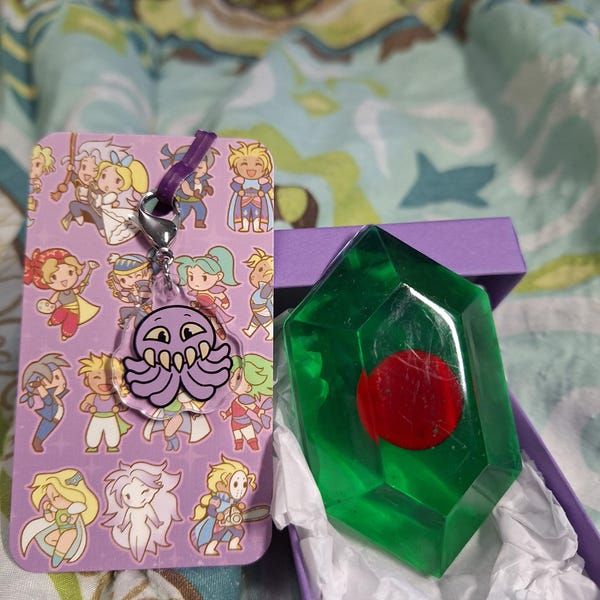 FF6 Relm + Strago Linked Charms - Final Fantasy 6 Acrylic Keychain ...