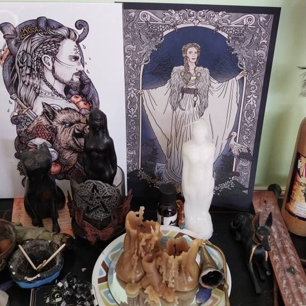 BADUHENNA A5 Art Print | Germanic Goddess | Heathen | European Folklore ...