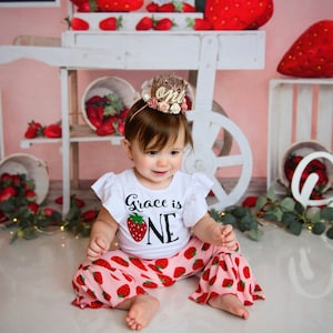 Berry Sweet Baby Girl Belle Pants Matching Headband Set, Newborn ...