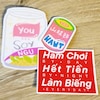Ham Choi Het Tien Lam Bieng Vietnamese Motto Sticker Red Weatherproof ...