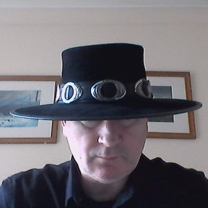Brown Leather Hand Crafted Guns N' Roses Slash Style Deluxe Top Hat ...