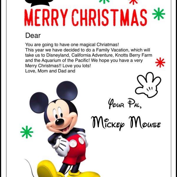 Printable Ticket to Disneyworld, Boarding Pass, Customizable Template ...