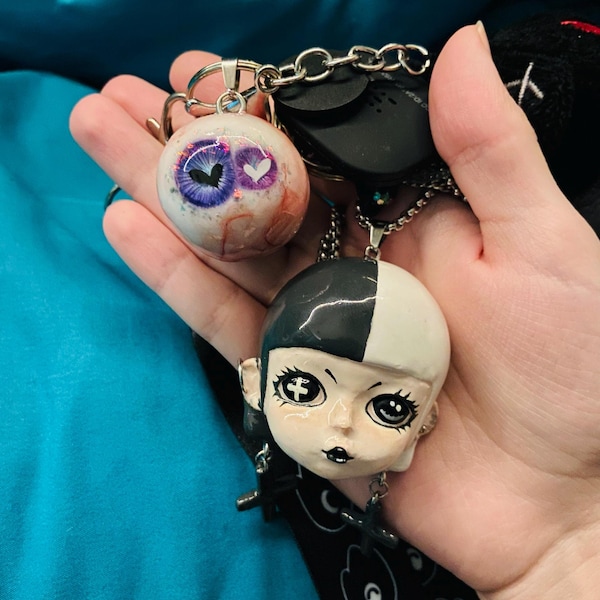 Handcrafted Resin Eyeball Jewelry Eyeball Necklace Gothic Charm ...