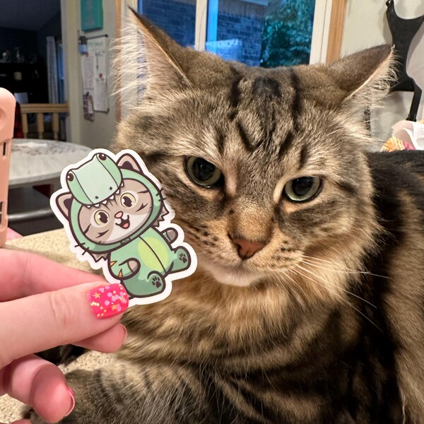 Doom Slayer Kitty / Cat Stickers / Vinyl / Journaling / Scrapbooking ...