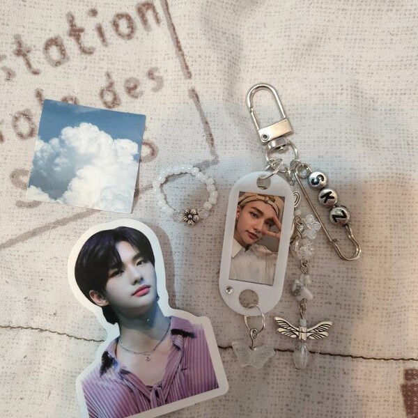 Jungkook Keychain, BTS Keychain, JK, Seven Jeon Jung-kook, Beaded ...