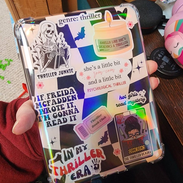 Kindle Insert for Clear Case, Thriller Book Theme, Kindle Skin, Bookish ...