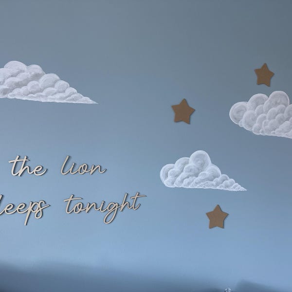 Personalised Playroom Sign – Wooden Wall Script Art, Custom Kids Room ...