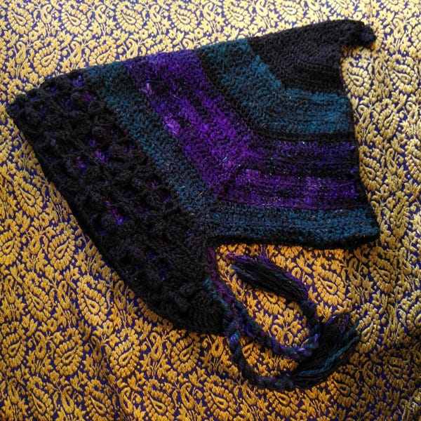 CROCHET PATTERN, Fae Elf Hood, lauwis Dragon Pixie Hood Crochet ...