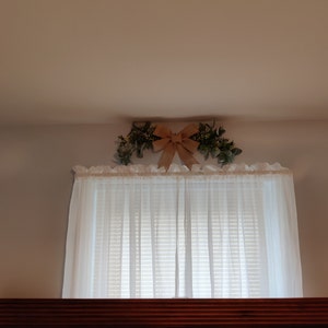 Faux Greenery Swag, Door Swag, Wall Swag, Farmhouse Swag, Lambs Ear ...