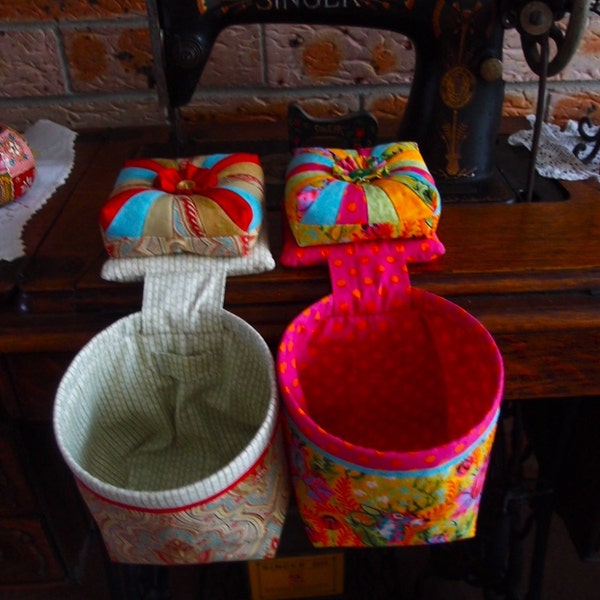 SEW SASSY Thread Catcher Sewing Pattern, Pincushion Scrap Bag, Tutorial ...