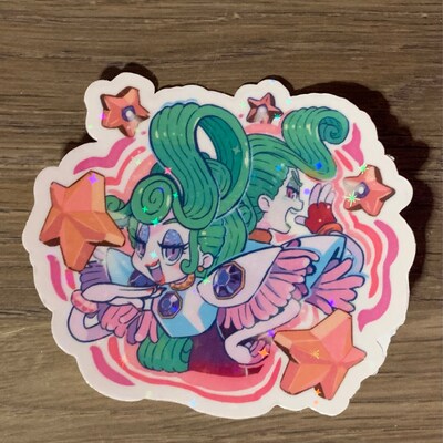 2.5 Inch Dreamcore Lake Window Partial Holographic Vinyl Sticker - Etsy