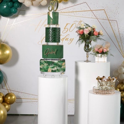 SQUARE Cake Separator Metallic Cake Spacer - Etsy