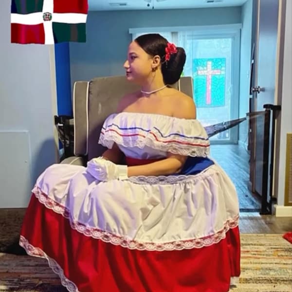 Puerto Rican Flag Dress: 3PC Jíbara Outfit - Etsy