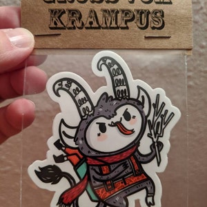 Krampus Sticker Gruss Vom Krampus Sticker Krampus Vinyl Sticker - Etsy