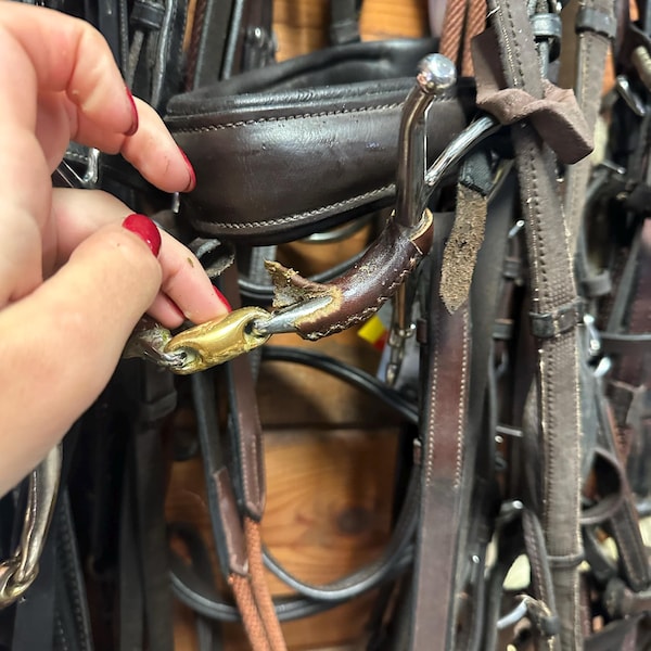 Cavalon Eggbutt Soft Leather Snaffle Bit - Etsy