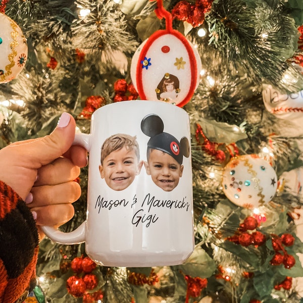 Two Baby Face Mug, Personalized Photo Gift, Custom Baby Face Mug ...