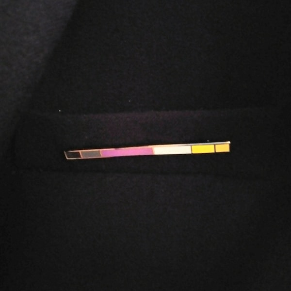 Non-binary Rod Pin — Subtle Pride Accessory LGBT Agender Bigender ...
