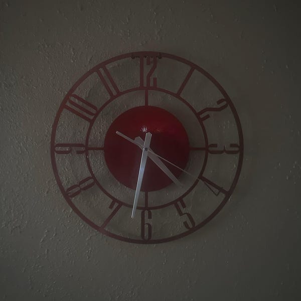 Unique Latin Numeral Compass Metal Wall Clock,extra Large Clock,ships ...