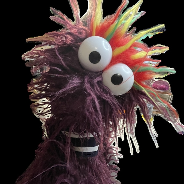 Orange Shaggy Chin Pro Monster Hand Puppet - Etsy