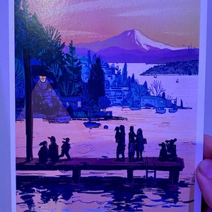 SEATTLE POSTCARDS Set of Eight 8 Assorted 4x6 Illustrated Pacific ...