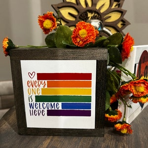 Pride Welcome Sign, Pride Home Decor, Classroom Sign, Diversity Decor ...