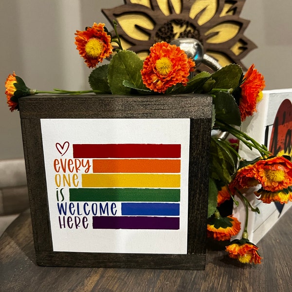 Pride Welcome Sign, Pride Home Decor, Classroom Sign, Diversity Decor ...