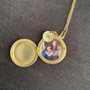 Gold Locket Geometric Lockets Locket Necklace Gold Modern | Etsy