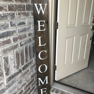 WELCOME SIGN FARMHOUSE rustic Wood welcome sign front door | Etsy
