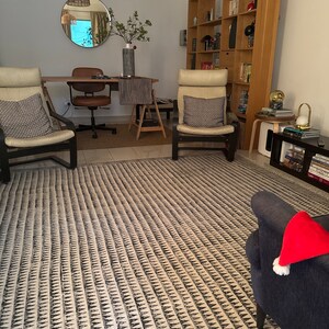 4x4, 9x9 Feet and Other Size Also Handmade Square Wool Jute Area Rug ...