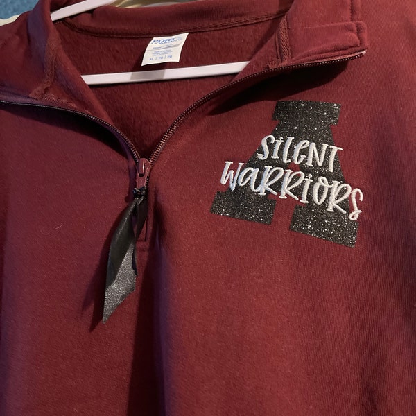 Custom School Spirit Pullover - Glitter & Embroidered Spirit Wear ...