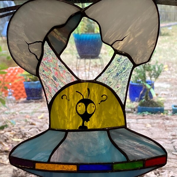 Blue Whales Stained Glass Window Panel, Whale With Baby Window Hanging ...