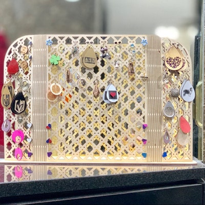 Earring Display Vector Art File DXF, SVG, and Adobe Illustrator Files ...