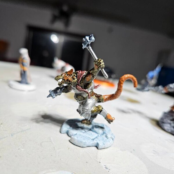 Wererat in Heavy Armor | Resin Miniature | Dungeons and Dragons | 28mm ...