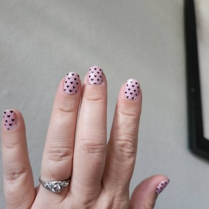 Kids Electric Purple Heart ages 5-10 / Purple Nail Wraps - Etsy