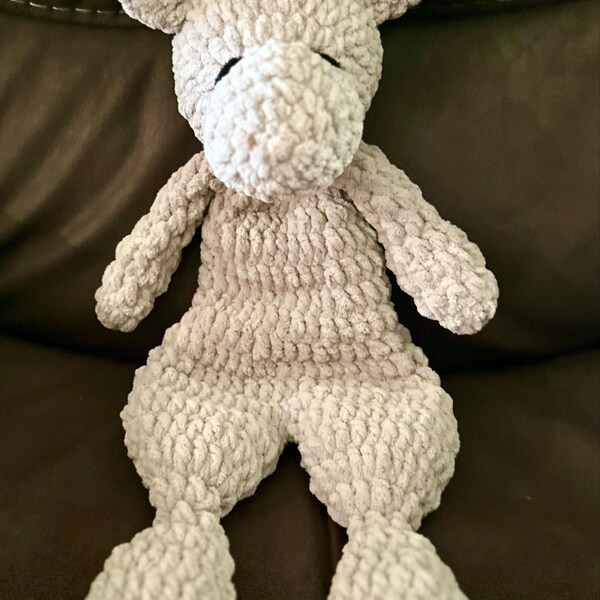 HIPPO Snuggler Plush Lovey | Hippo Security Blanket Toy | Amigurumi ...