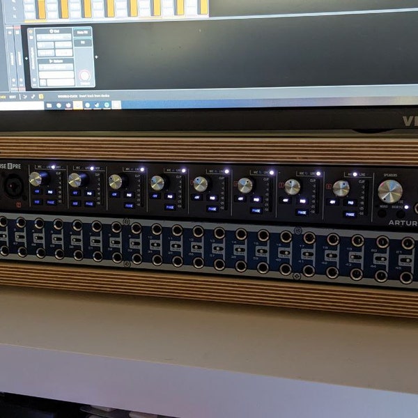 Desktop Studio Rack | 1U - 6U Handmade Solid Wood | Quick Turnaround ...