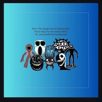 Roblox-inspired Rainbow Friends Characters PNG Digital Download: Ideal ...