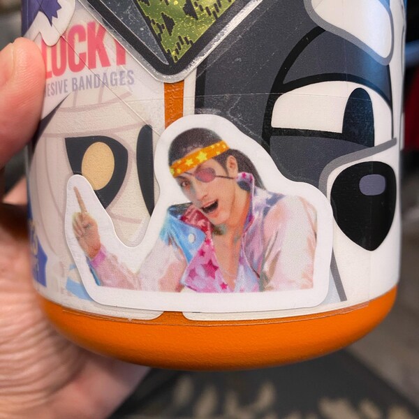 Goro Majima Die-cut Stickers Set, Yakuza Everywhere Funny Cute Sticker ...