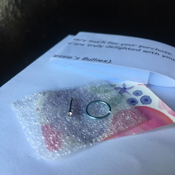 Tiny Crystal Nose Stud, Discreet Nose Stud, Nose Piercing, 20g, Nose ...